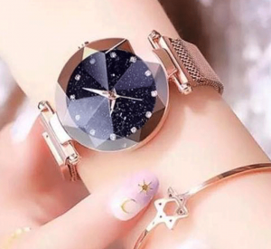 Water Proof luxury ladies watch magnet mesh For Girls - Farhaani.pk