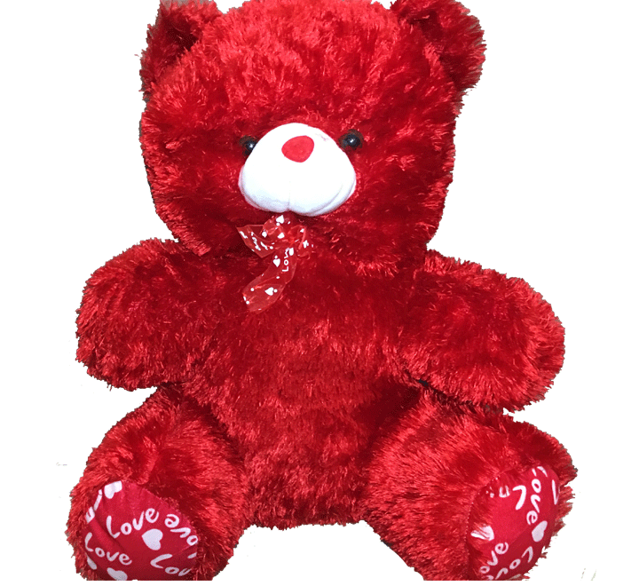 76cm (2.5ft) Teddy Bear Big Size - Red - Farhaani.pk